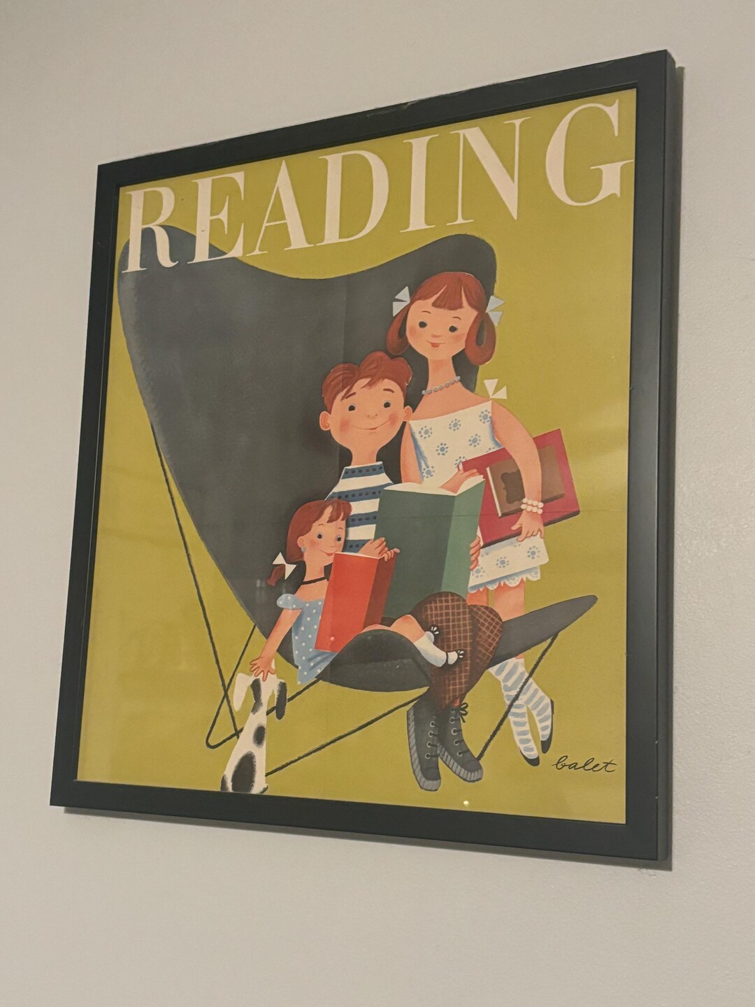 Framed 1953 National Book Week Poster by Jan Balet - Etsy