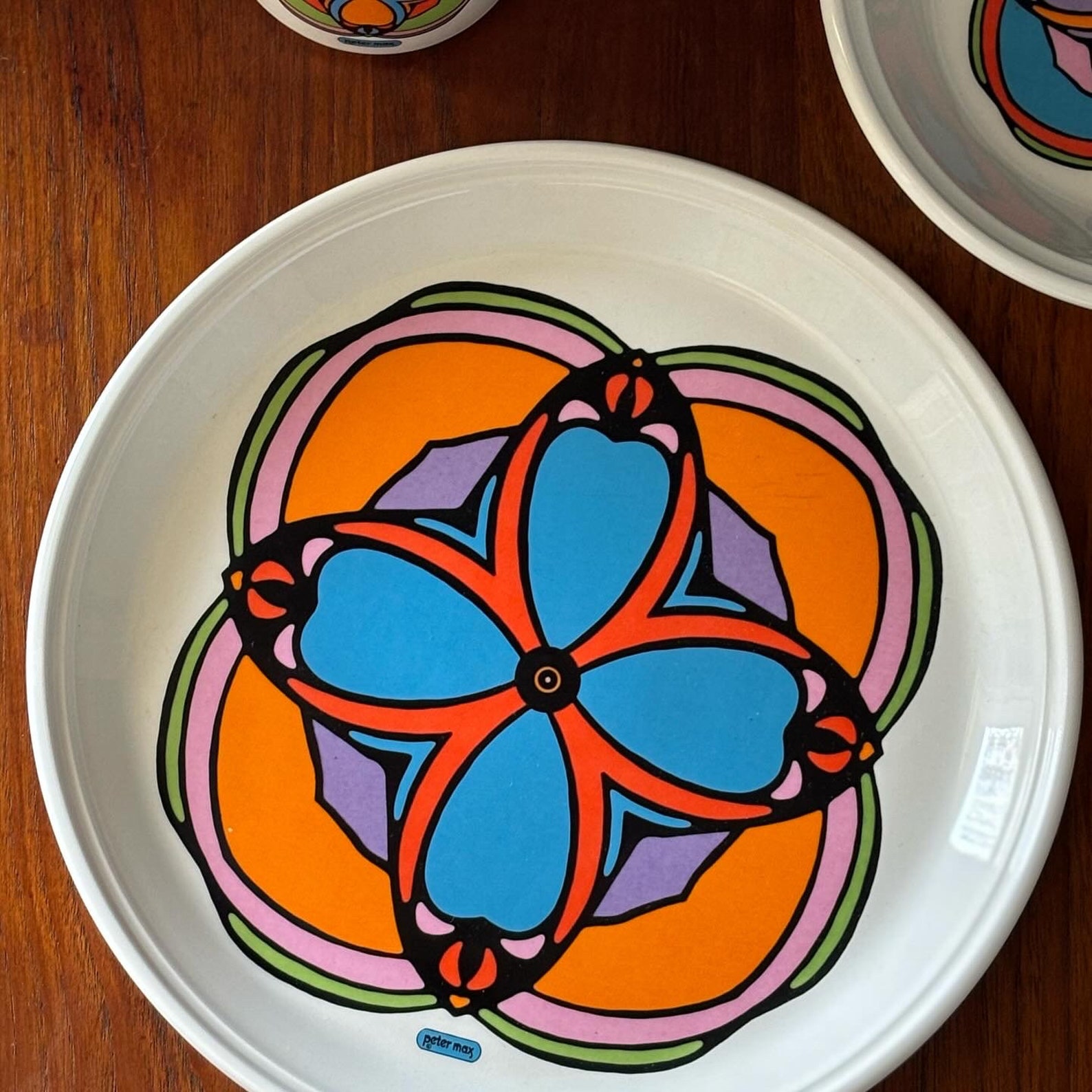 Nine Piece Set of Pop Art Peter Max Tableware by Iroquois China - Etsy