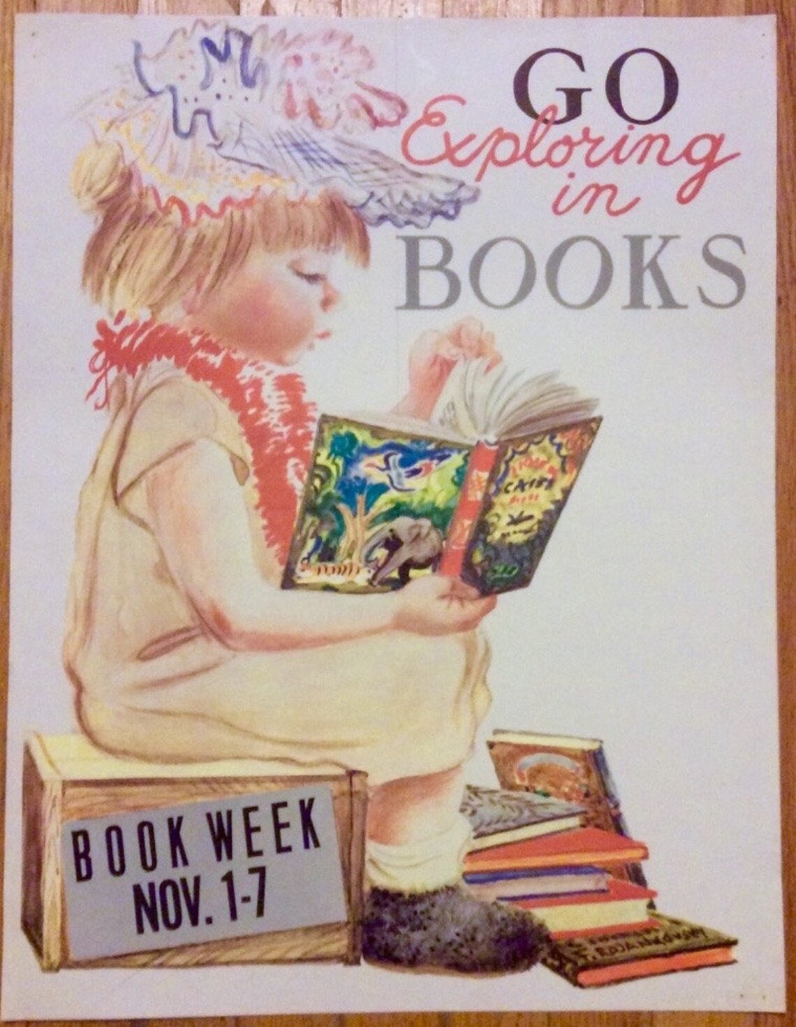 Beautiful Vintage Children's Book Week Poster From 1959... by Feodor ...