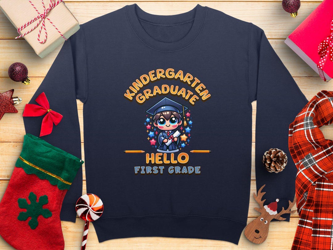 Kindergarten Conqueror 2024 - Graduation Gift for Kids | Fun Sweatshirt ...