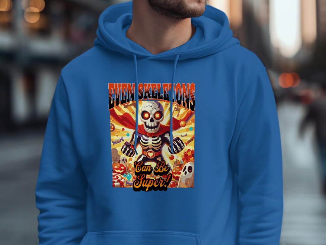 Even Skeletons Can Be Super Cool Shirt - Adult Funny Skeleton Halloween ...