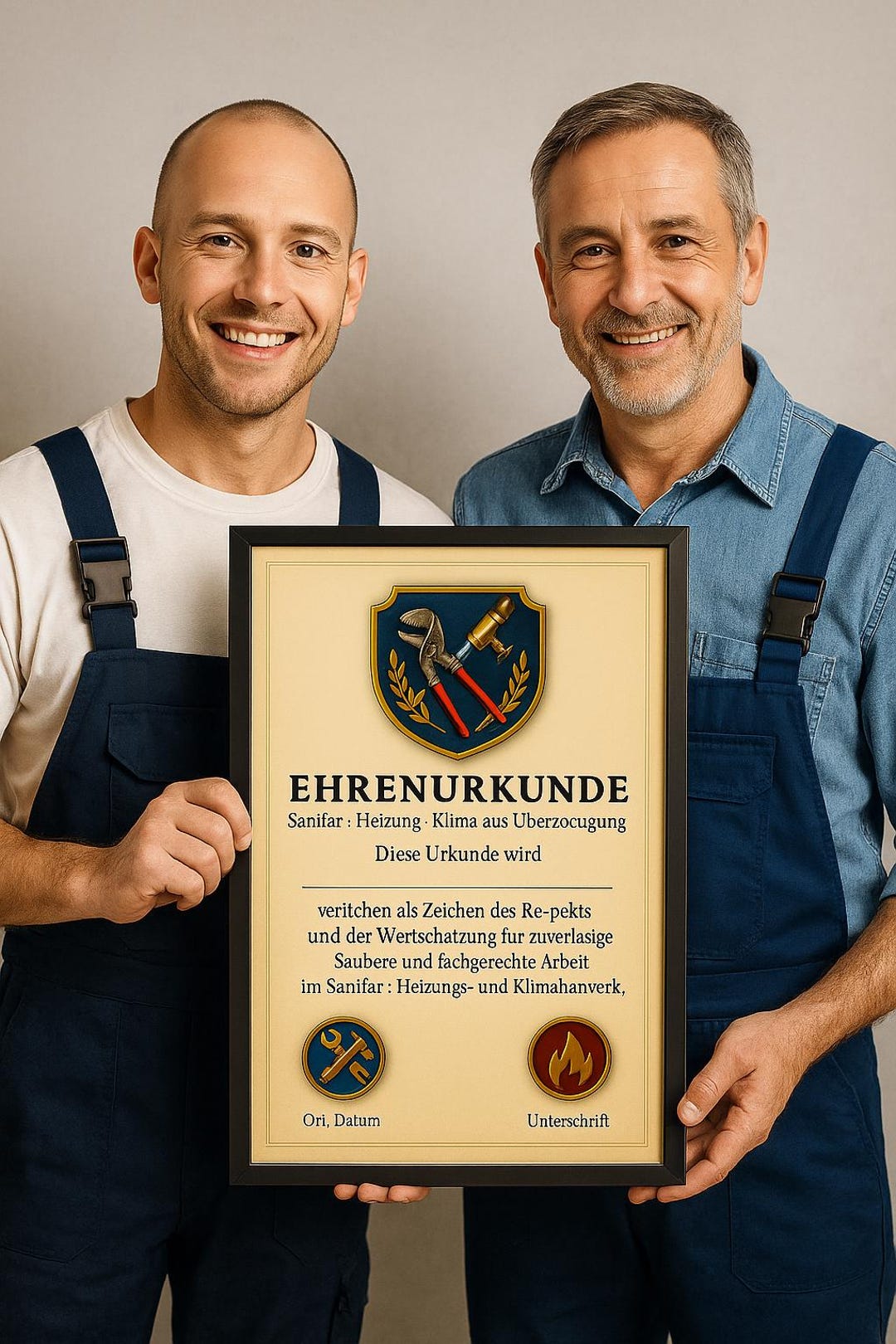 Personalized Certificate of Honor for Plumbing, Heating, and Air ...