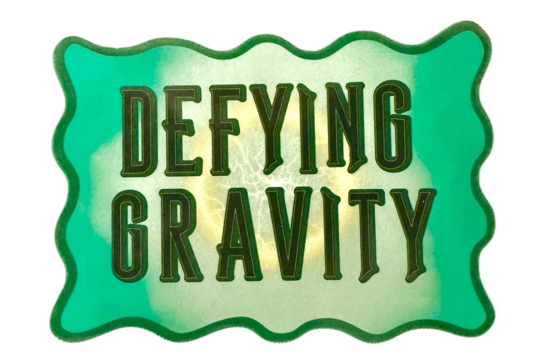 Defying Gravity Wicked Sticker - Etsy