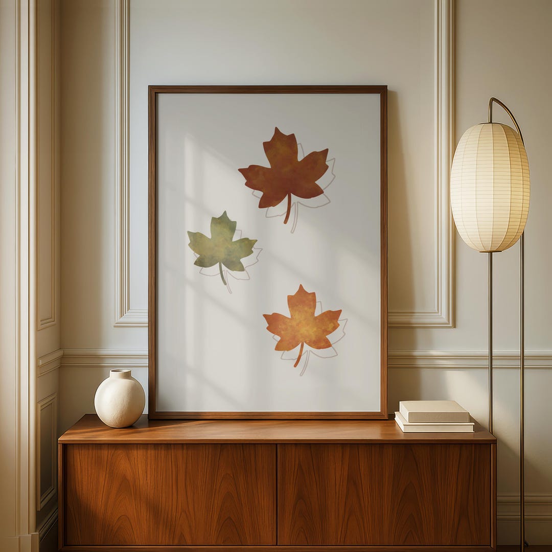 Small Maple Leaves Print | Autumn Home Decor | Fall Color Decor | Fall ...