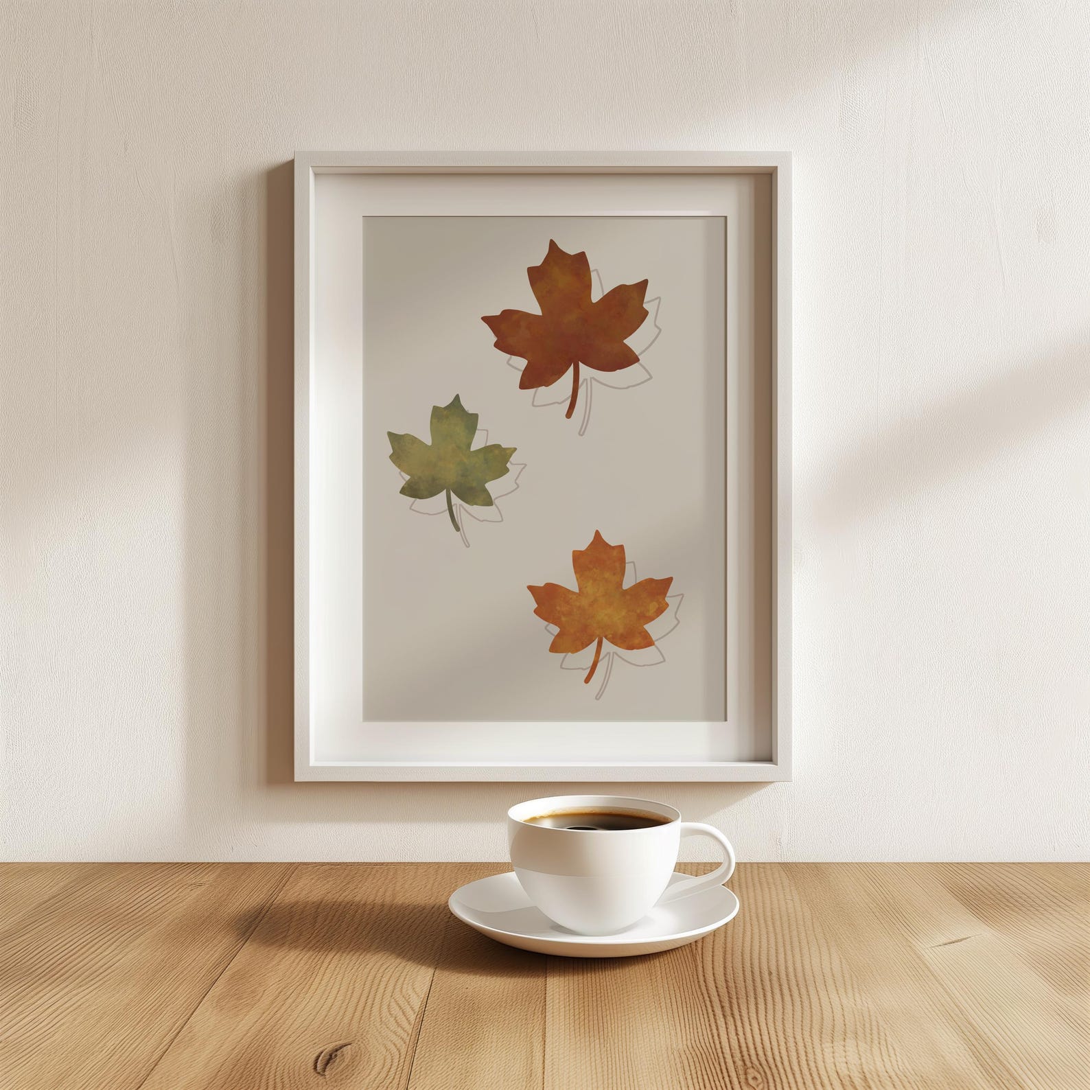 Small Maple Leaves Print | Autumn Home Decor | Fall Color Decor | Fall ...
