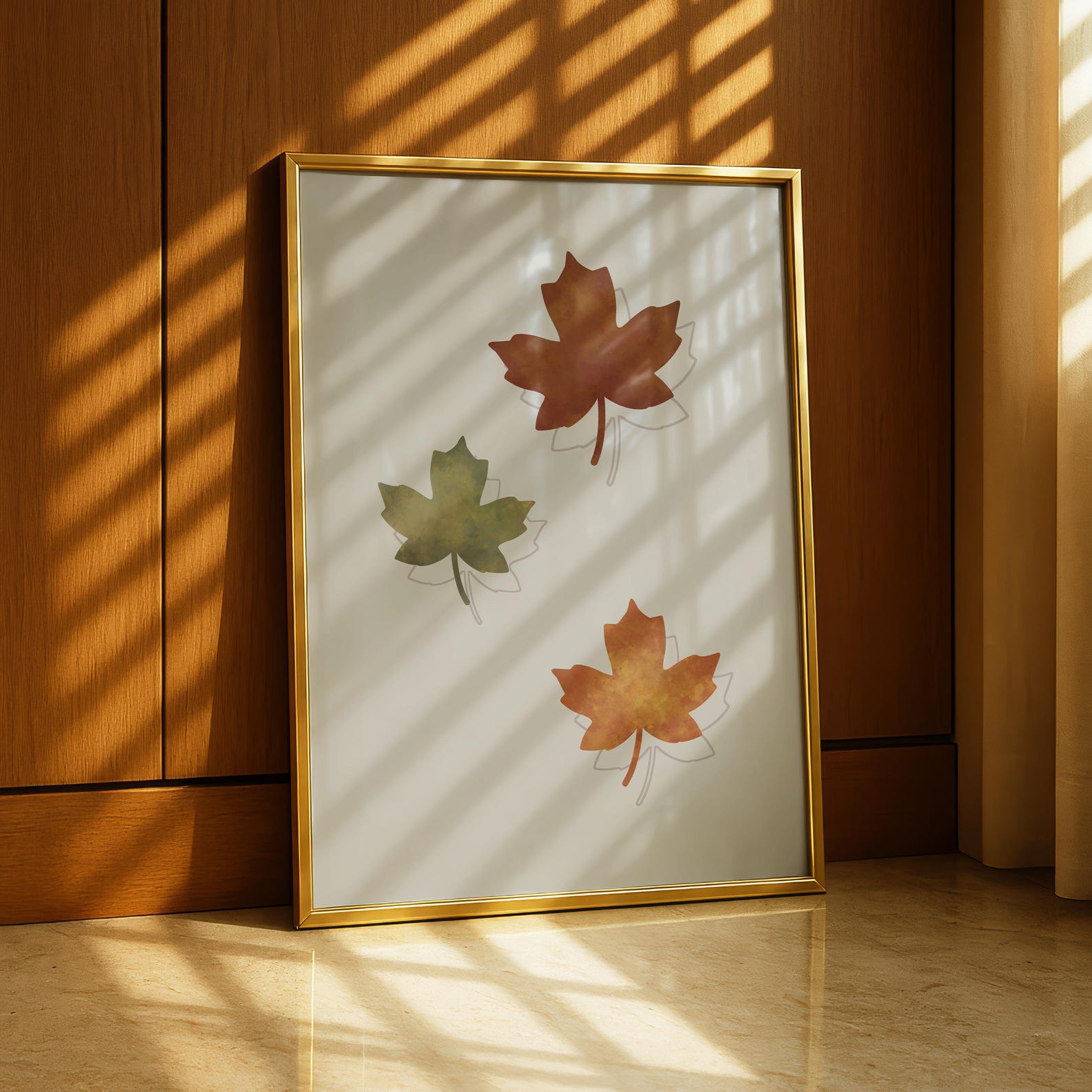 Small Maple Leaves Print | Autumn Home Decor | Fall Color Decor | Fall ...