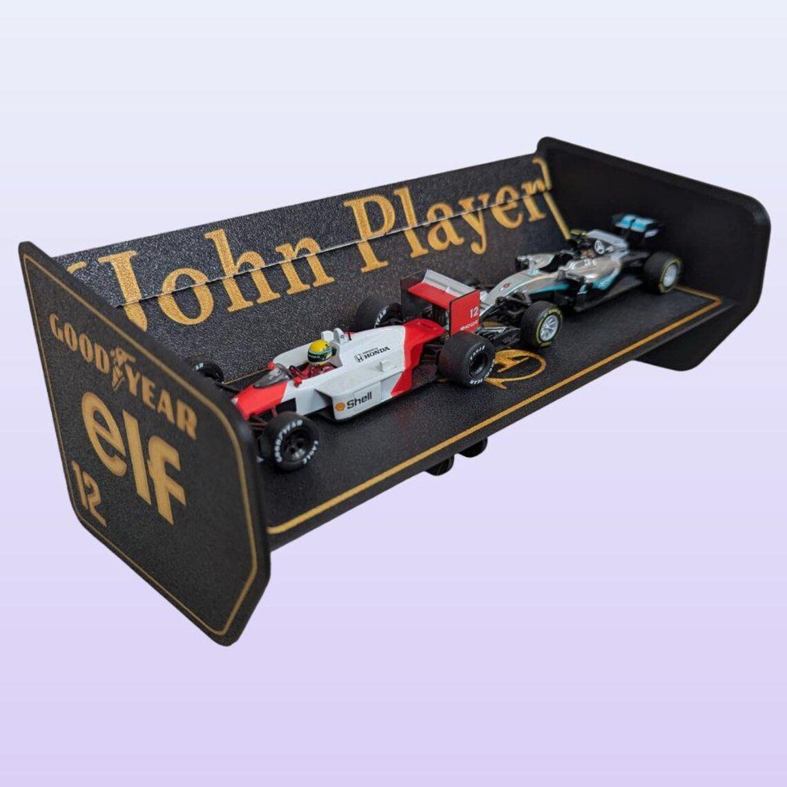 Ayrton Senna Lotus 98T F1 Spoiler Wing Replica: 3D Printed Racing Gift ...