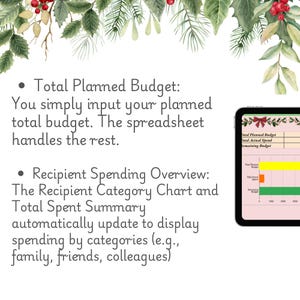 Holiday Gift Budget Tracker | Simple and Automatic Google Sheets ...