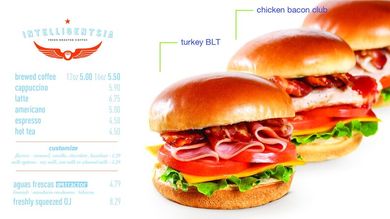 Digital Menu Boards, Menus for Tvs, Restaurant Digital Menu - Etsy