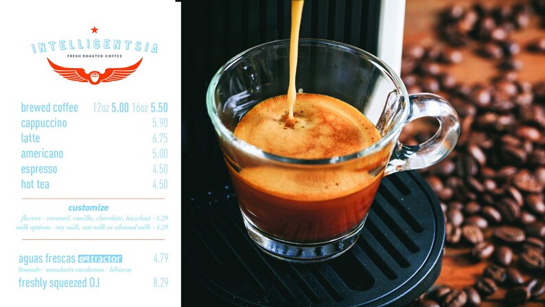 Digital Menu Boards, Menus for Tvs, Restaurant Digital Menu - Etsy