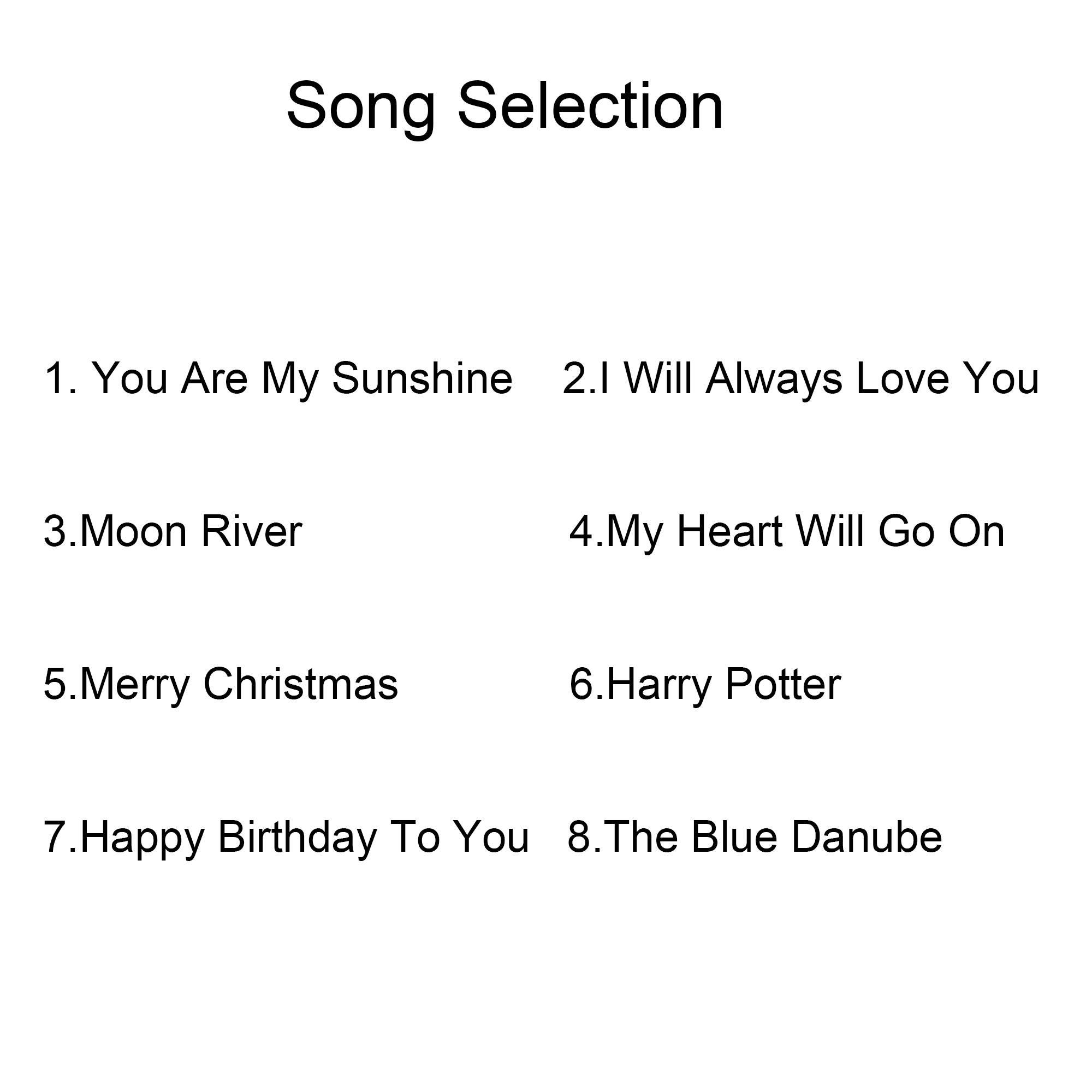 Personalized Walnut Wood Music Box, Birth Month Flower Music Box ...