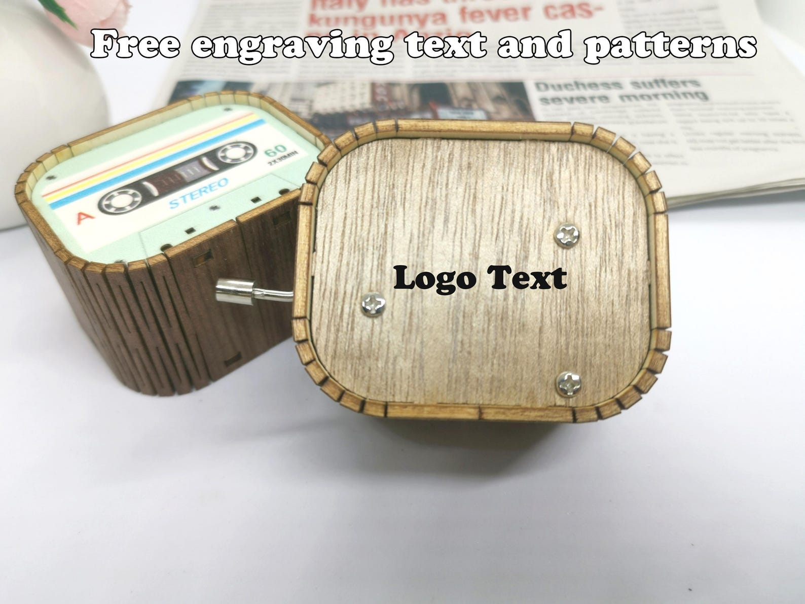 Personalized Wooden Music Box With Engraving | Custom Song Choice ...