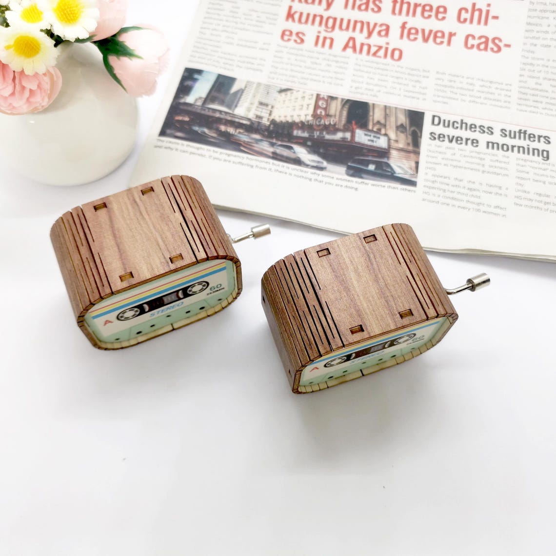 Personalized Wooden Music Box With Engraving | Custom Song Choice ...