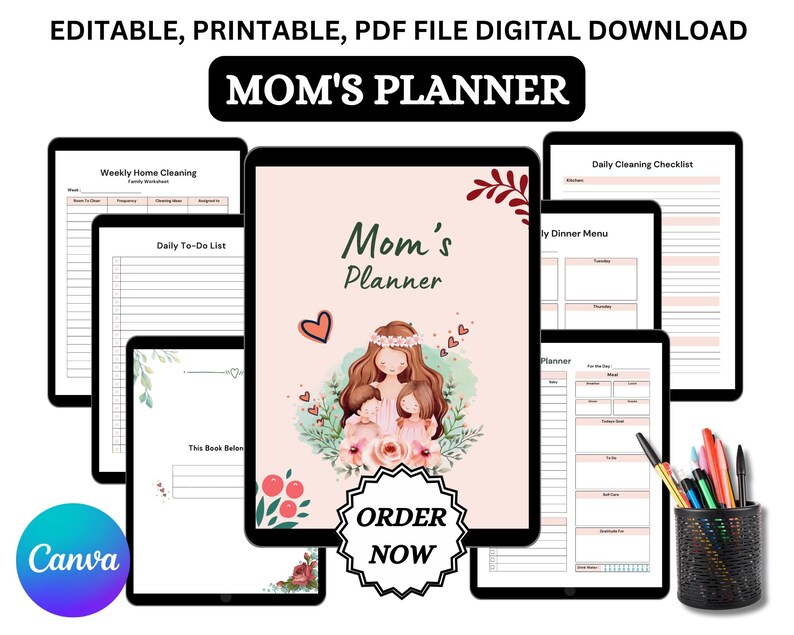 Mom's Life Planner: Family Organizer, Meal Plan, Budget Tracker ...
