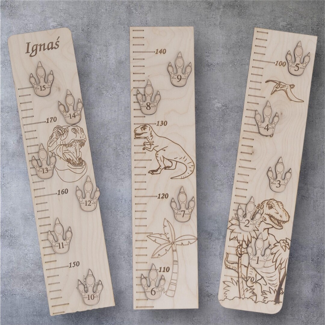 Personalized Kids' Growth Measuring Ruler With Child's Name and Unique ...