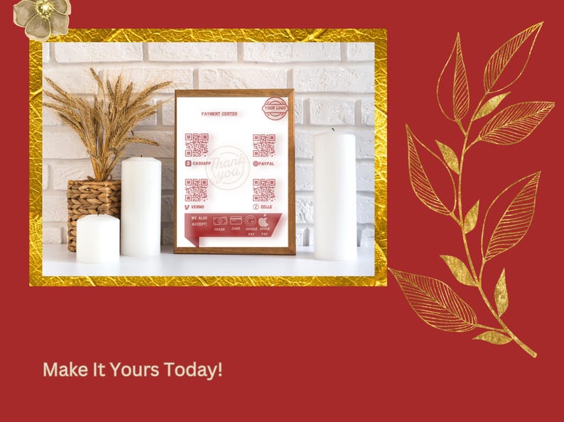 Scan to Pay Template QR Code Sign Template Customizable Canva Template ...