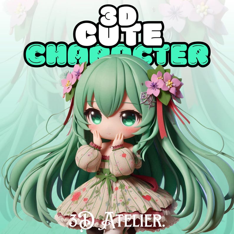 Custom 3D Character Cute, 3D Cute Animal, 3D Cute Model, Cute Model, 3D ...