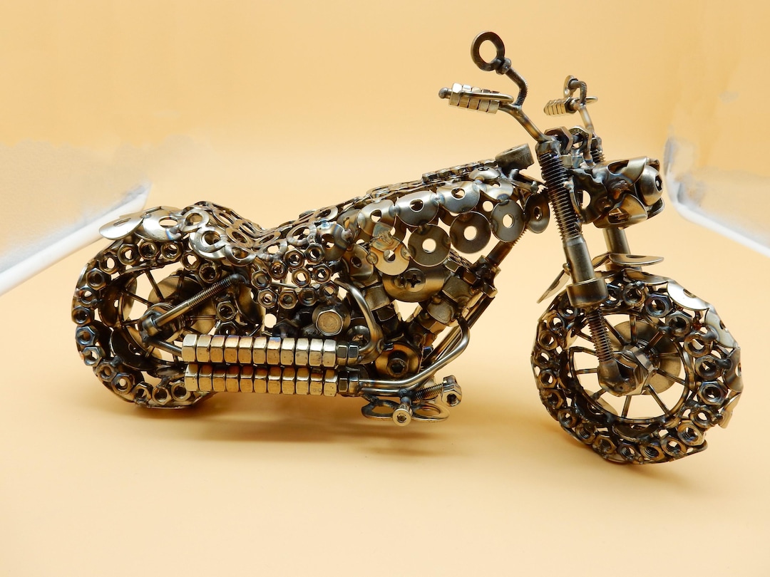 Harley Davidson Fat Boy, Metal Sculpture Harley Passion, Harley Fat Boy ...