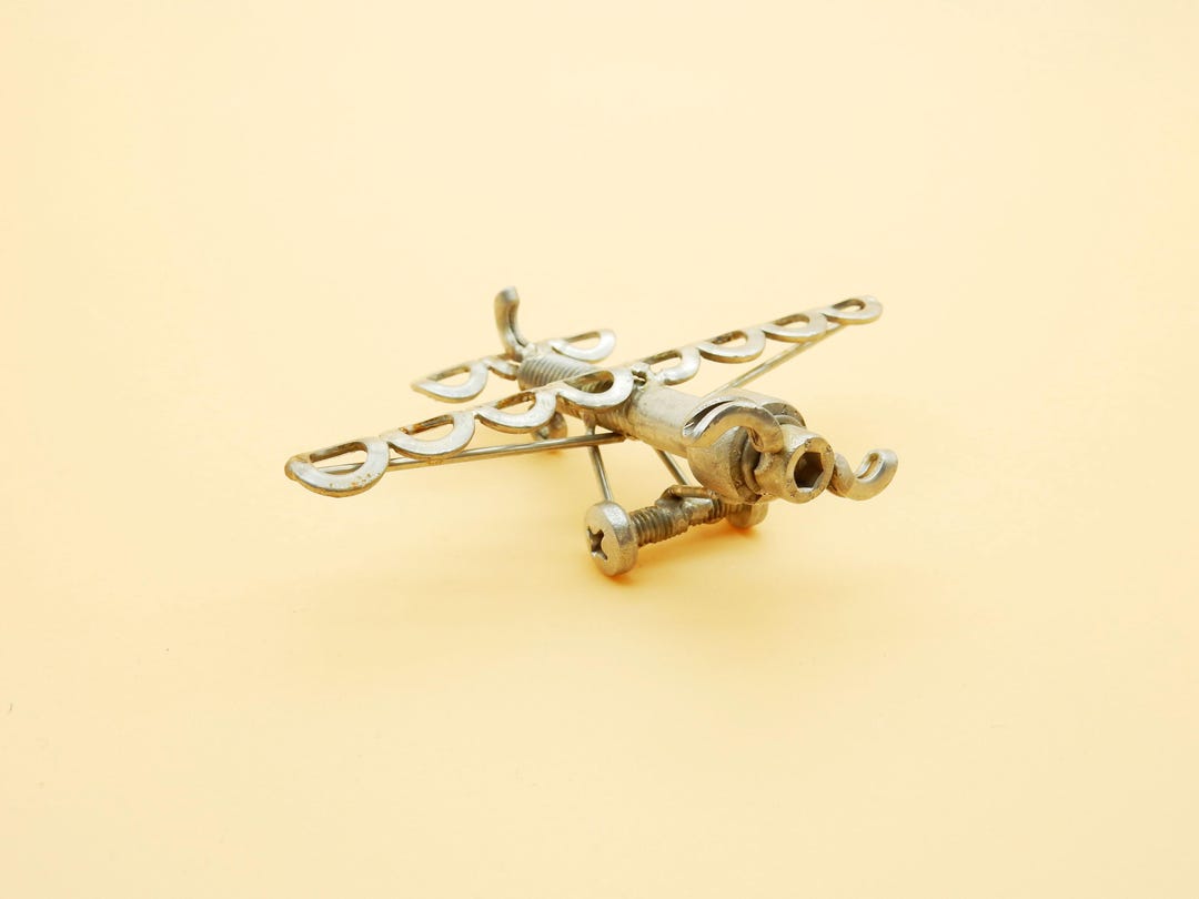 Airplane Sculpture, Metal Sculpture, Airplane Bolts, Airplane Model ...