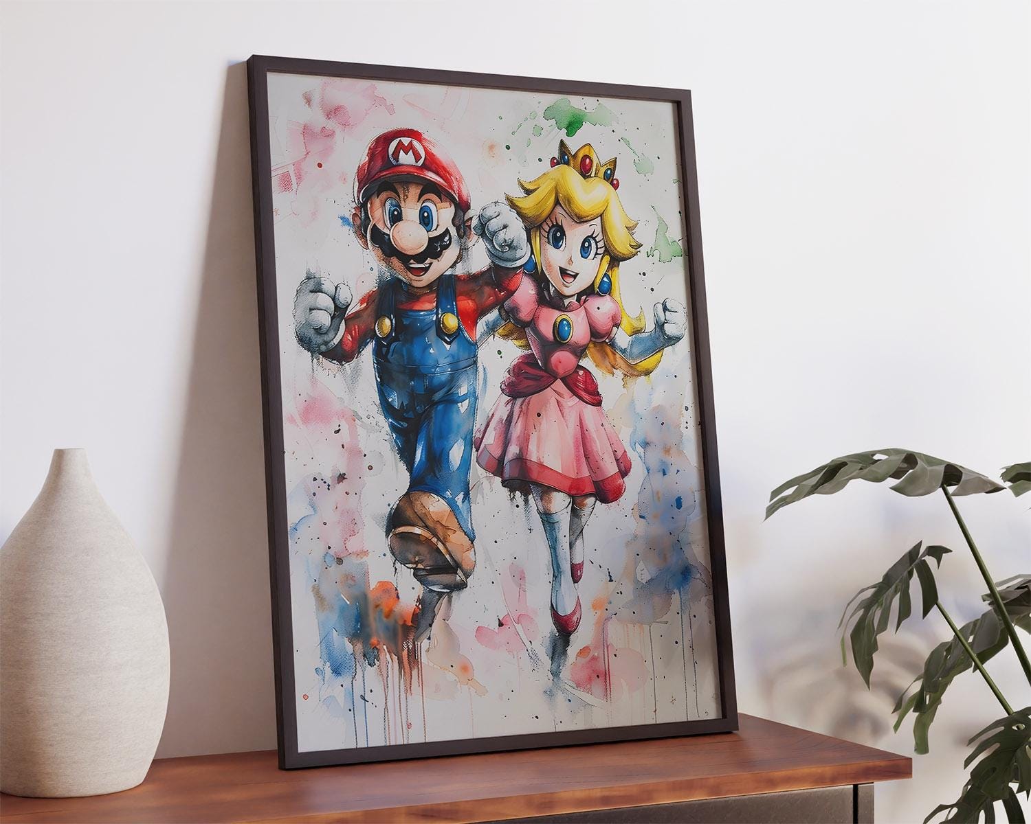 Super Mario Poster, Luigi Art Print, Princess Peach Clipart, Bowser ...