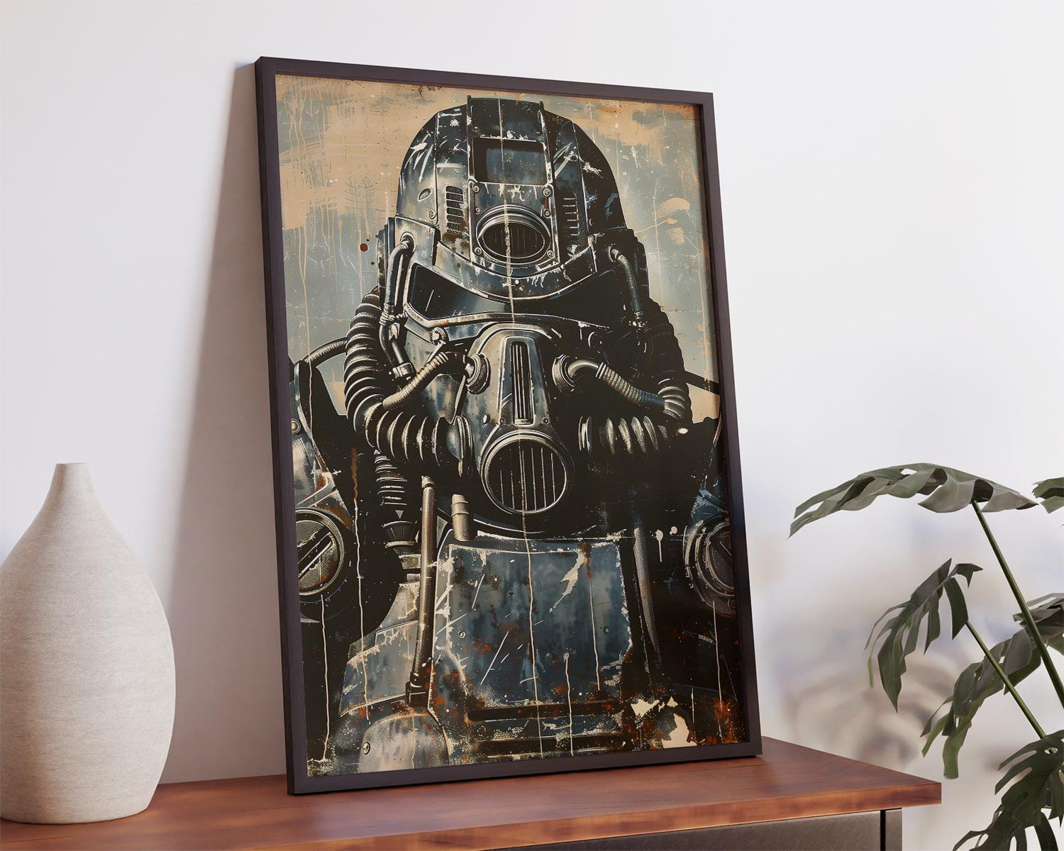 Fallout Poster Printable, Power Armour Art Print, Set of Video Game ...
