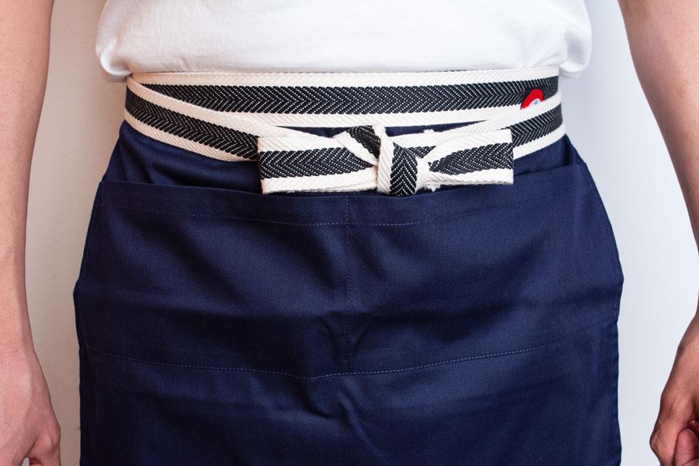 Japanese Maekake Apron daruma BLUE - Etsy
