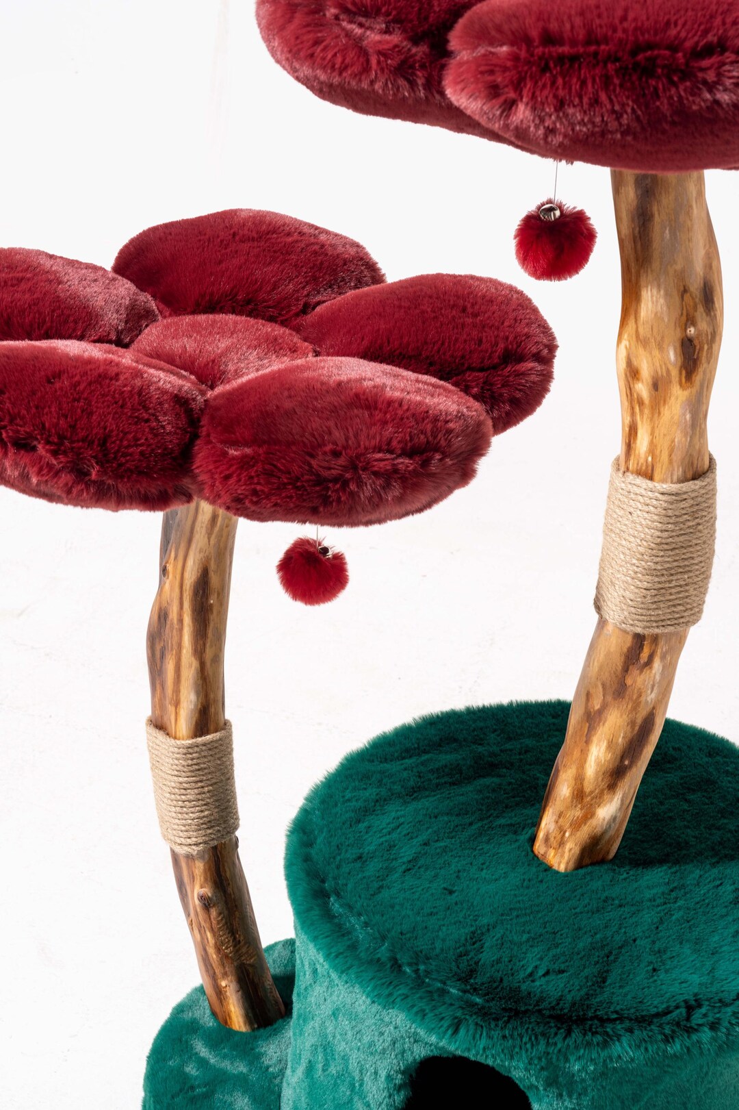 Red Cat Tree, Modern Cat Tree, Daisy Cat Gift, Cat Bed Tower, Cat ...