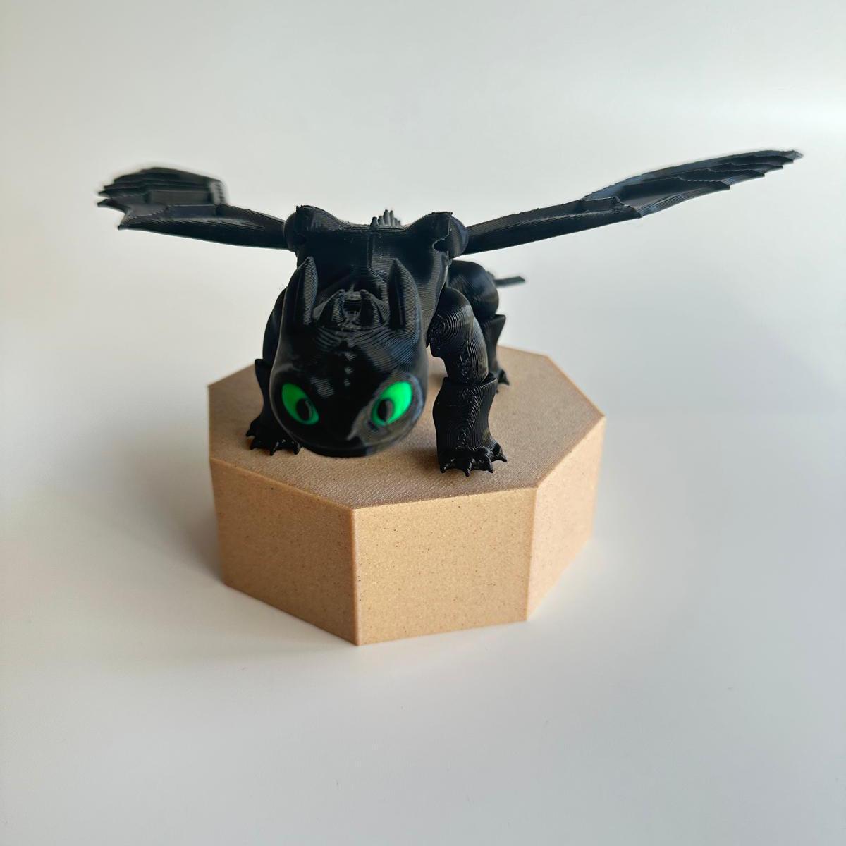 Flexi Toothless Family Figure: 3D Printed HTTYD Dragon - Etsy