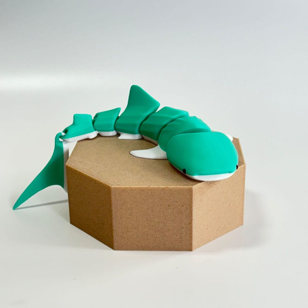 Articulated Flexi FLATHEAD SHARK | 3D Printed Toys | Animal Gifts | 6 ...
