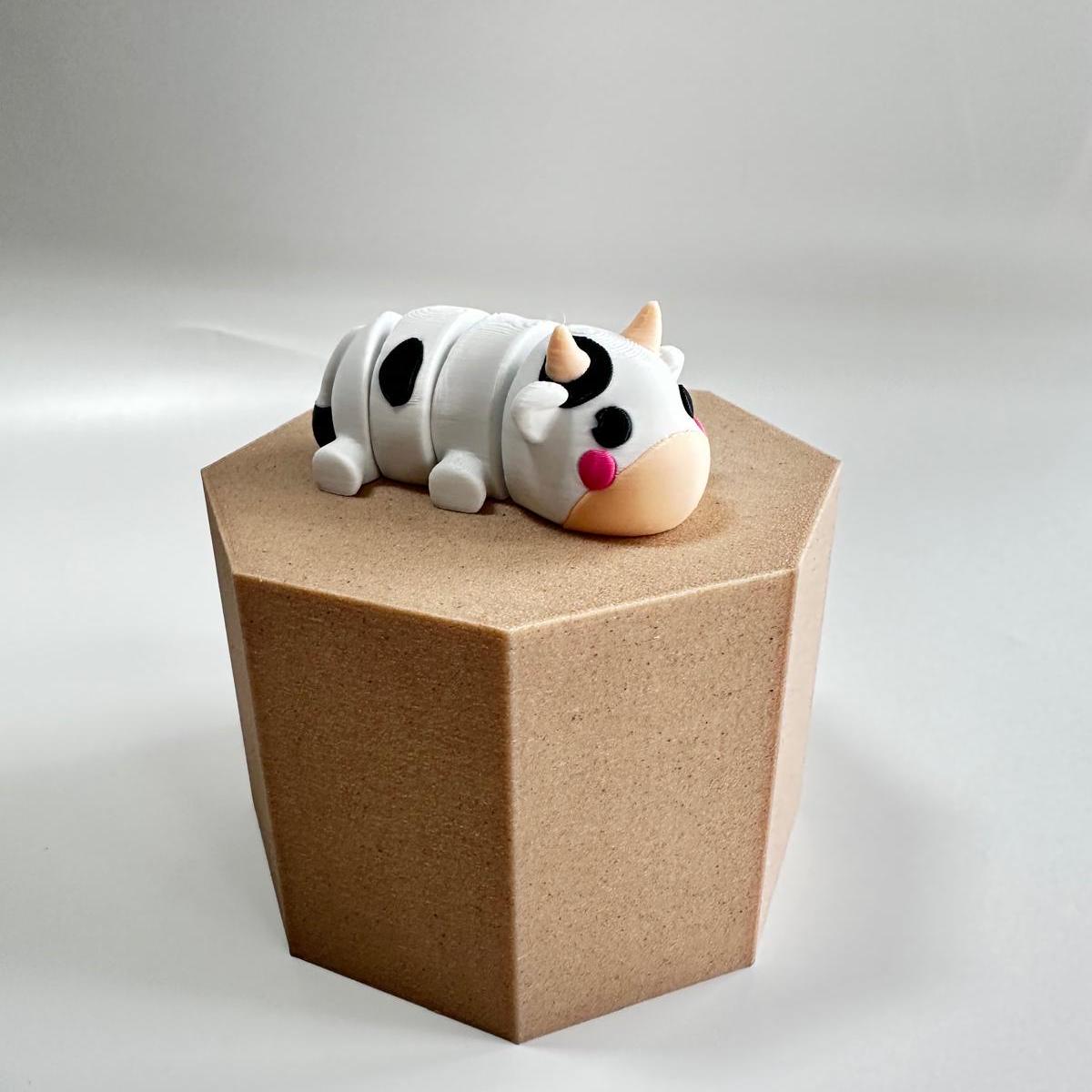 3D Printed COW | Cute Small Animals | Articulating Tiny Animals 1pc | 2 ...