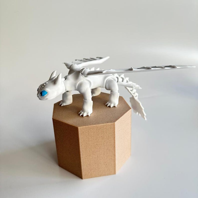 3D Printed Flexi Toothless Dragon Agriculated Figure | HTTYD Night Fury ...