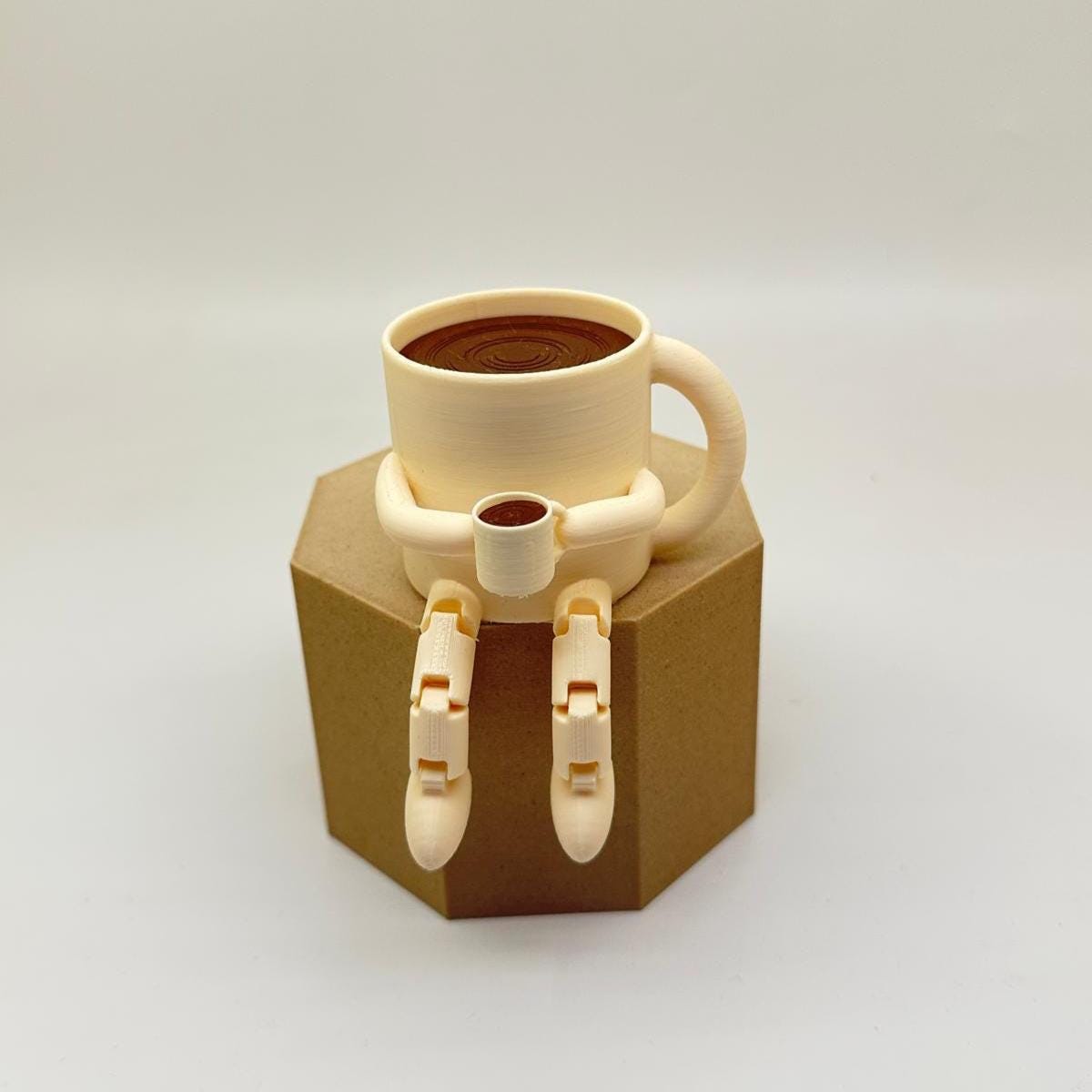 3D Printed Coffee Corner Figurine Set: Moka Pot & Mug - Etsy
