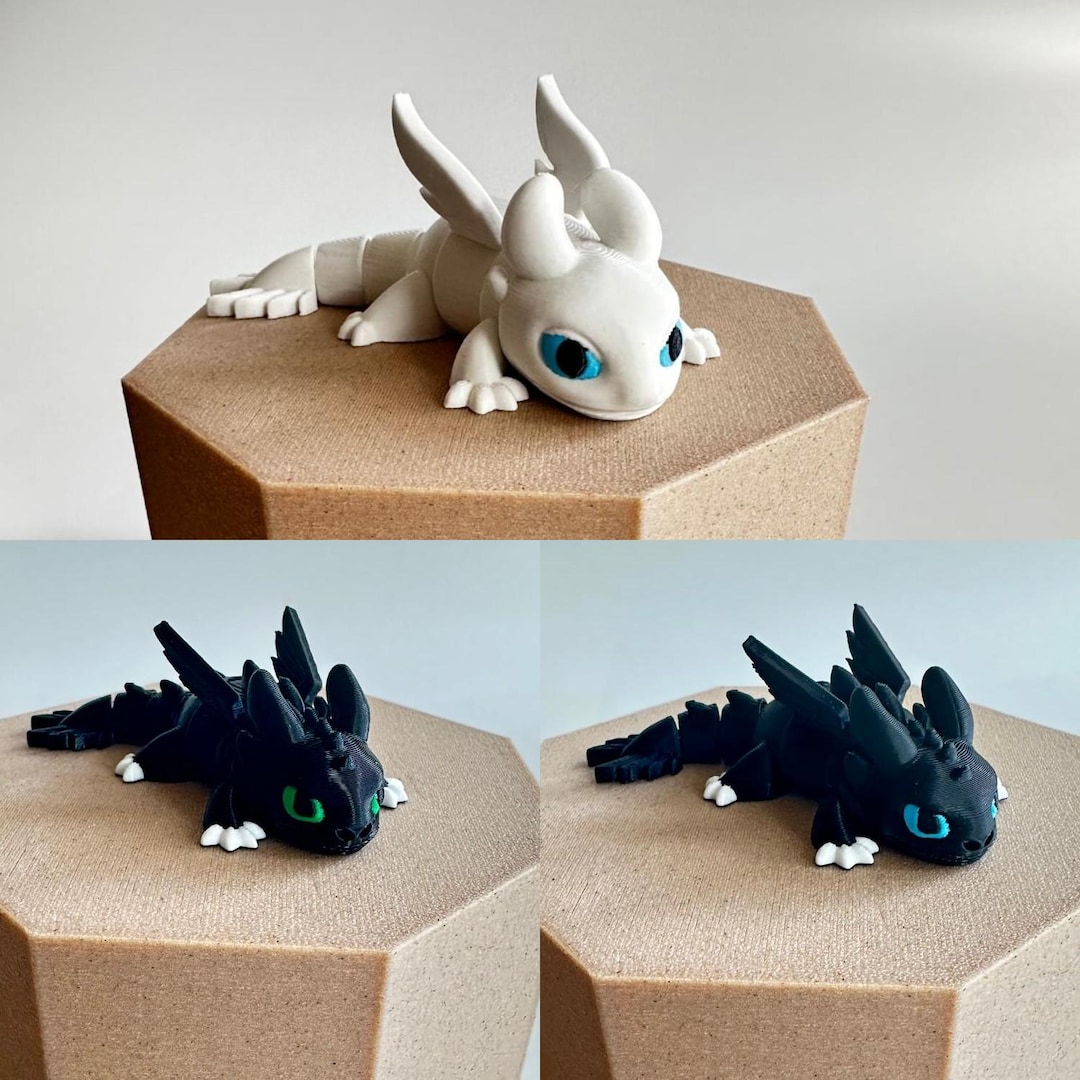 Flexi Baby Toothlessdart, Pouncer,ruffrunner Dragons of Toothless and ...