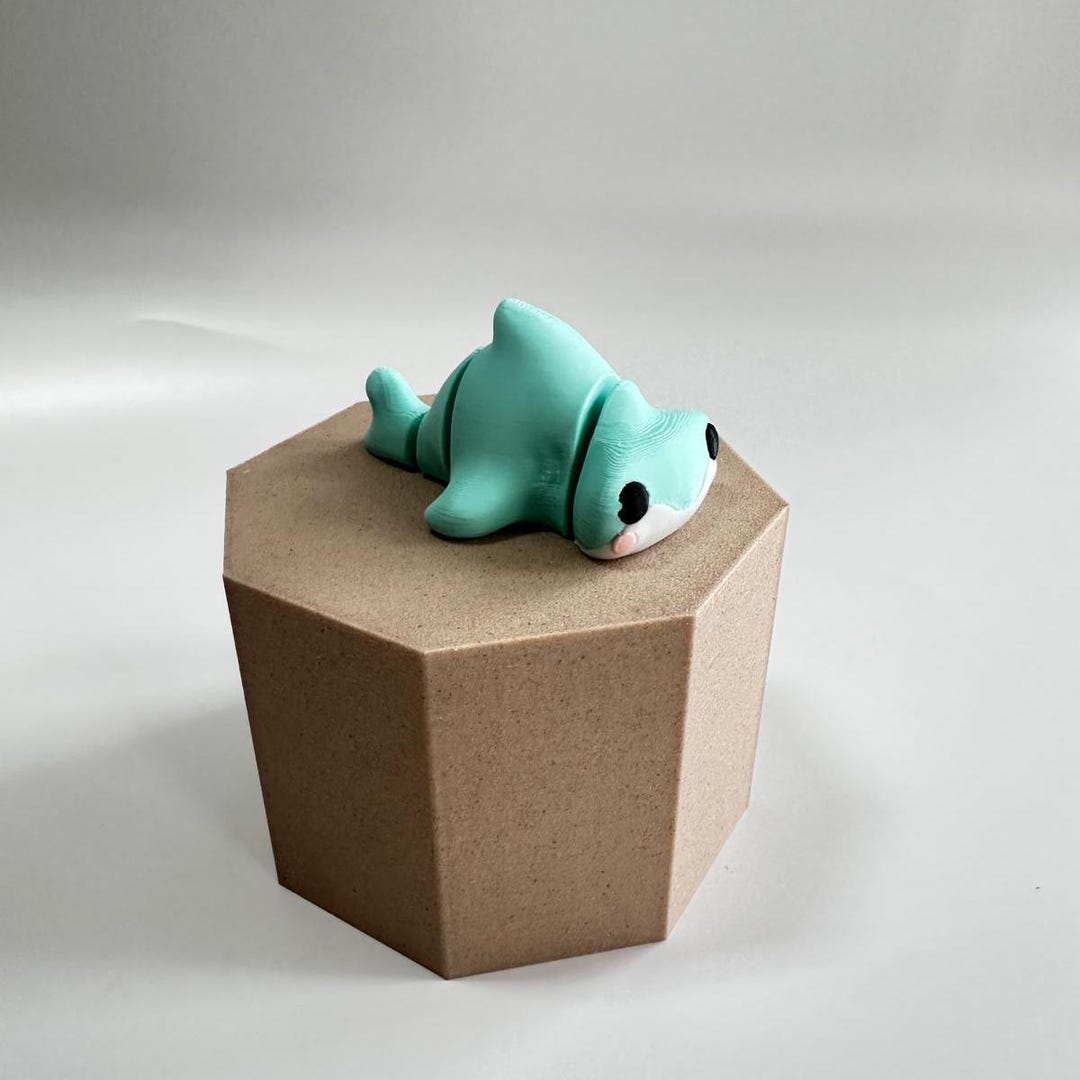 3D Printed Flathead Fish: Articulating Tiny Animal (2.76 Inch) - Etsy