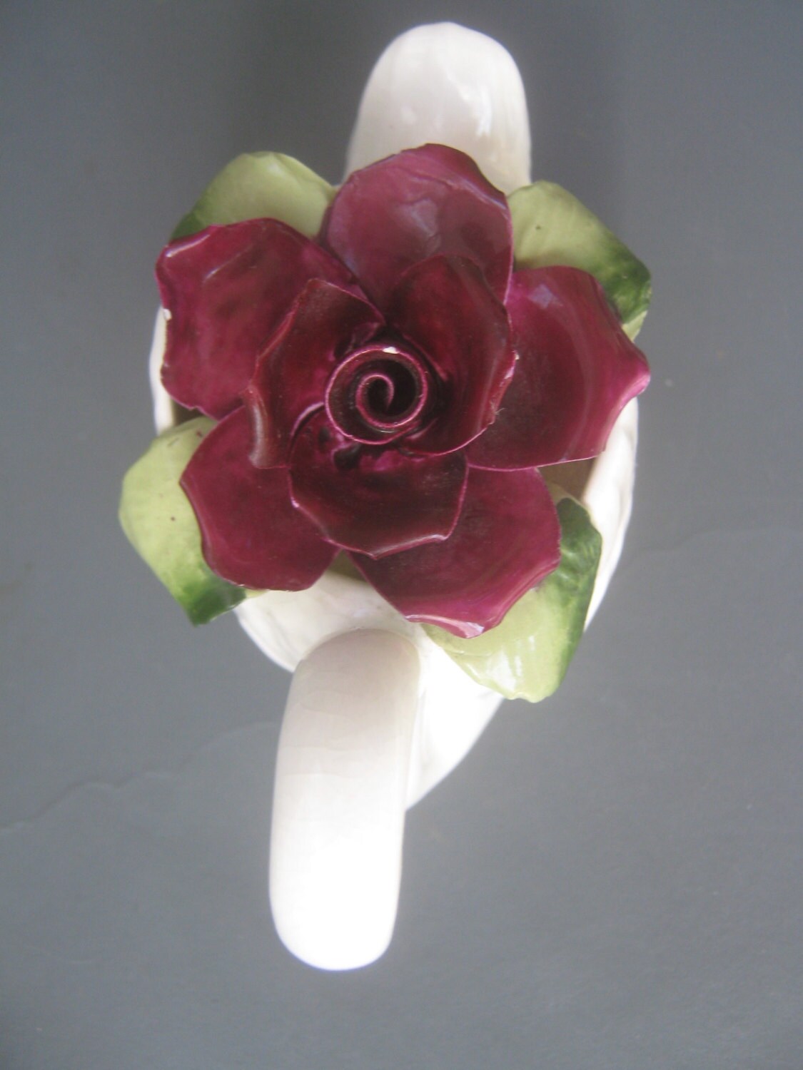 Vintage Swan Red Rose Figurine House of Goebel Bone China England - Etsy