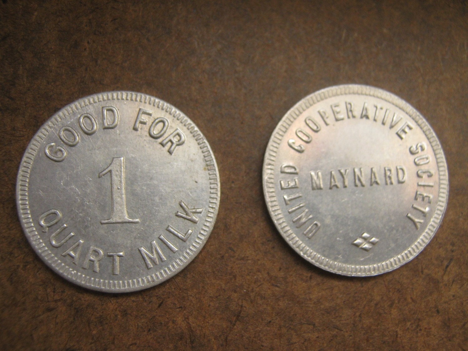 Vintage Token Coin Quart of Milk - Etsy