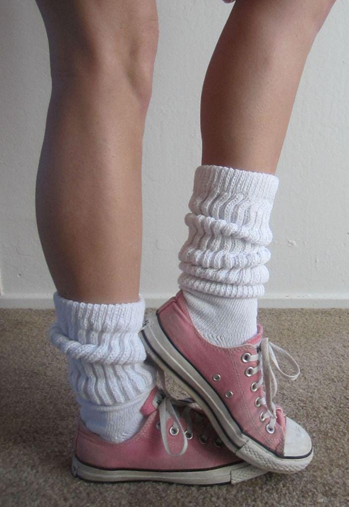 Retro Slouch Socks | 80s 90s Streetwear, Cotton Socks - Etsy