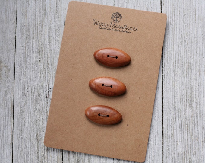 3 Toggle Buttons in Red Cedar Wood - Etsy