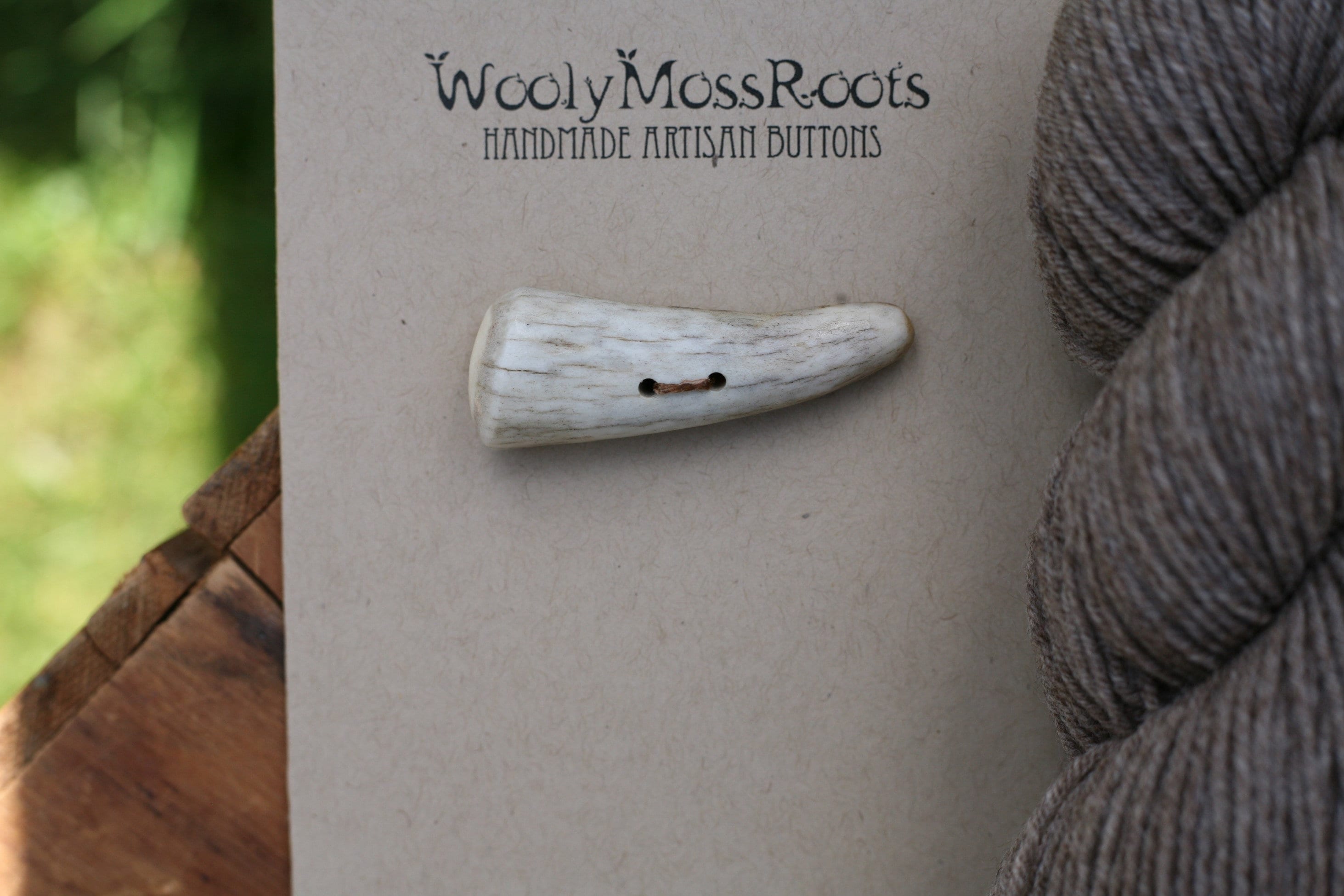 Deer Antler Toggle Button