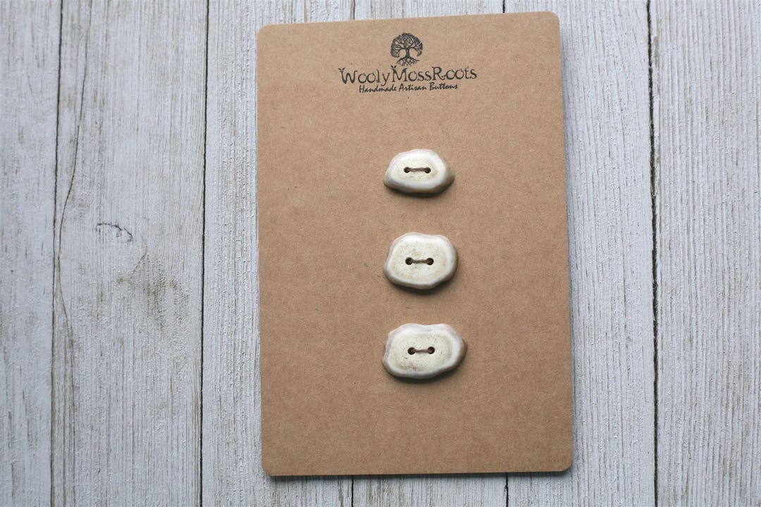 3 Handmade Buttons in Shed Deer Antler - Etsy