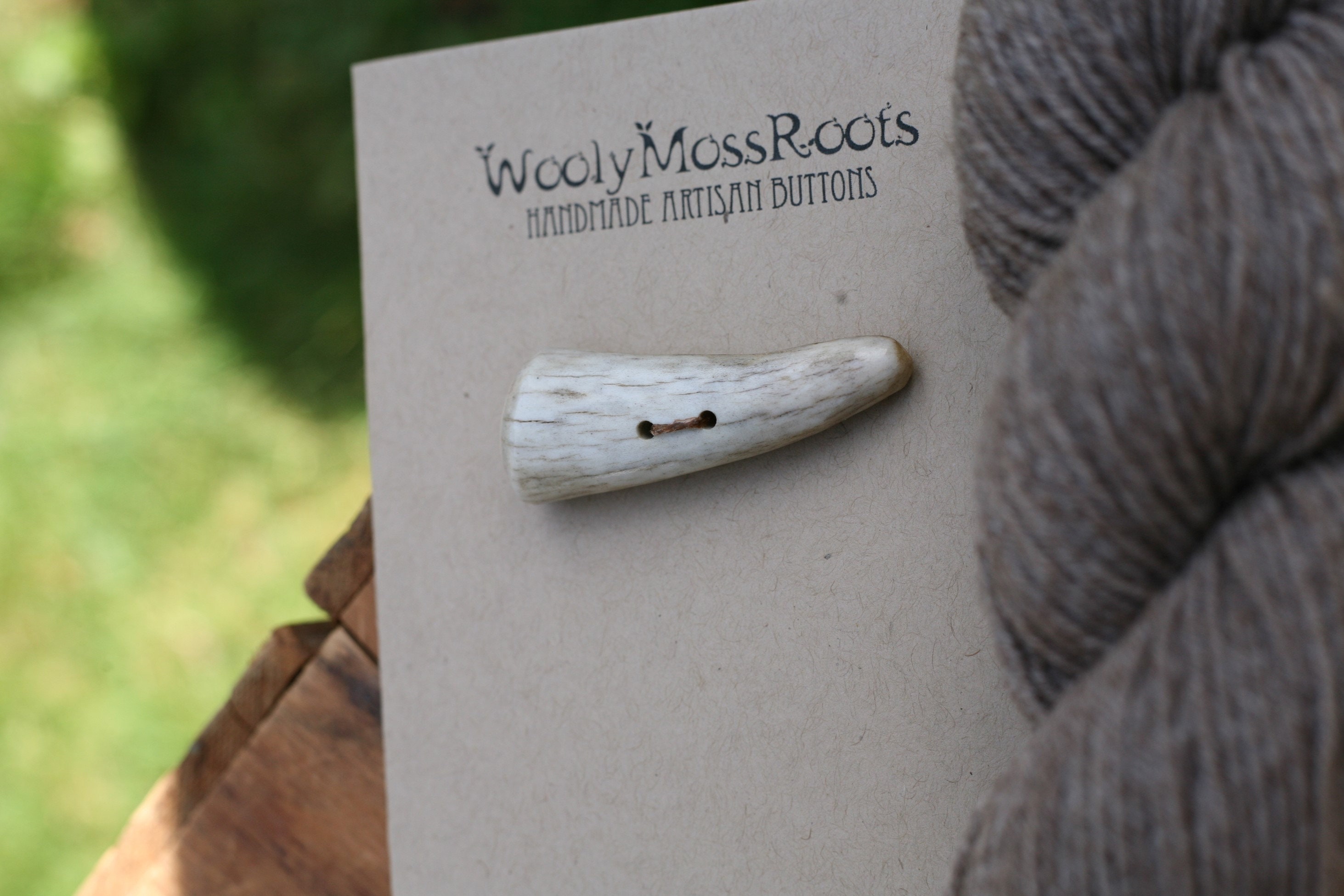 Deer Antler Toggle Button