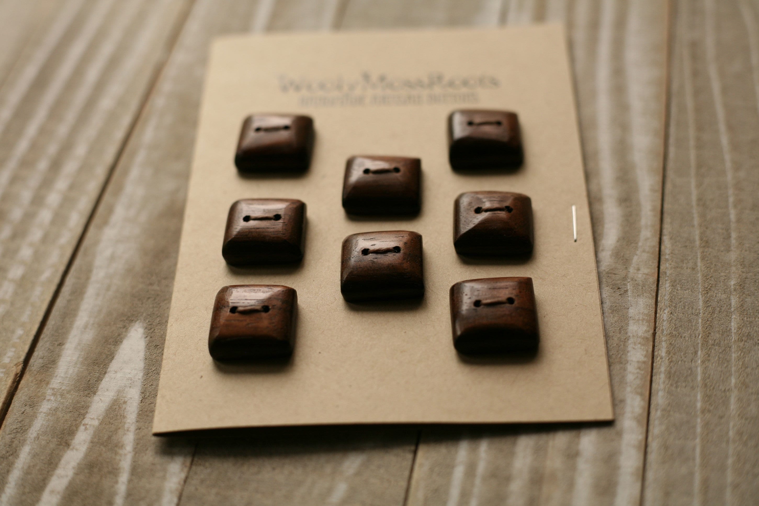 Reserved- Custom Buttons in Black Walnut Wood