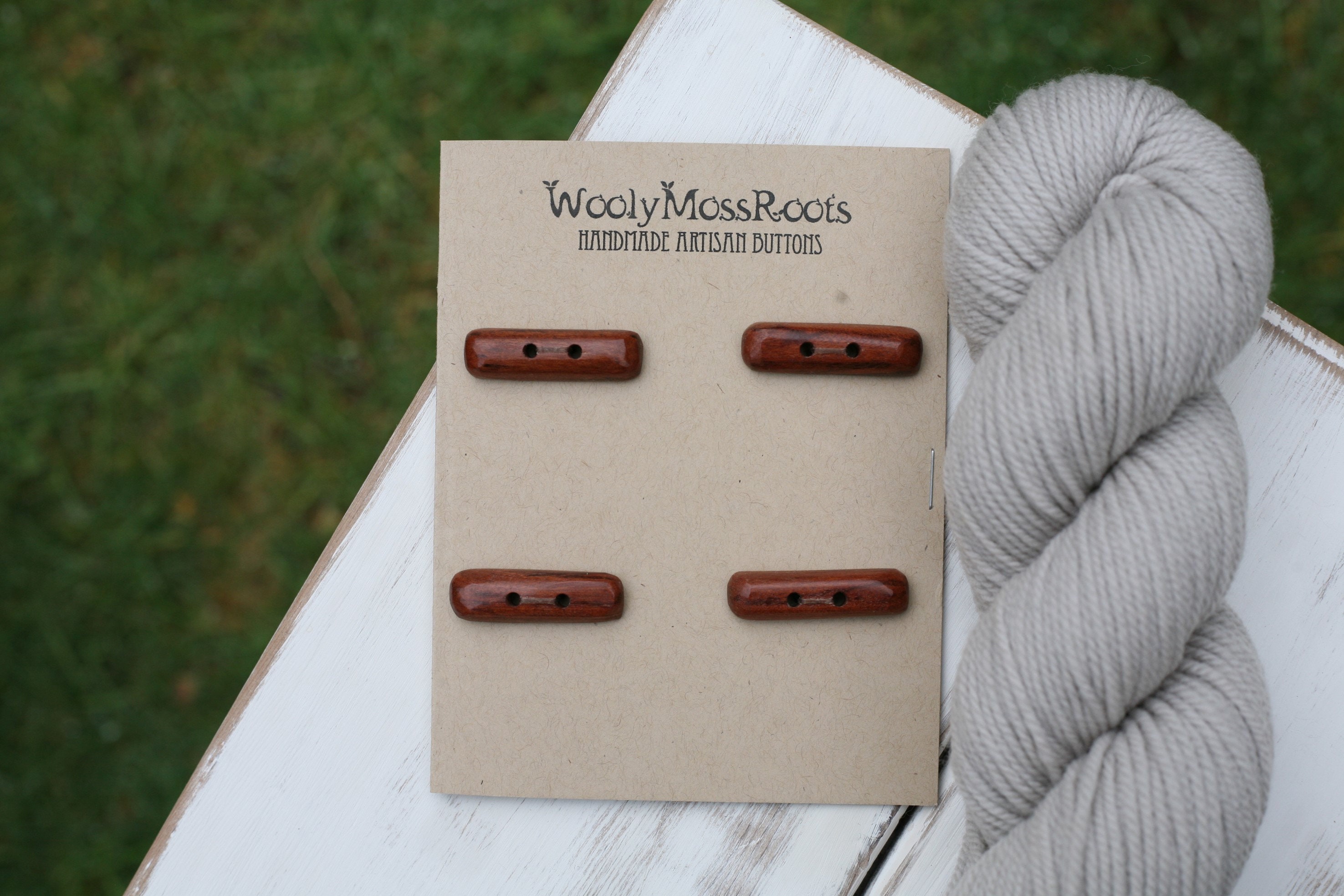 4 Wood Toggles in Reclaimed Mahogany