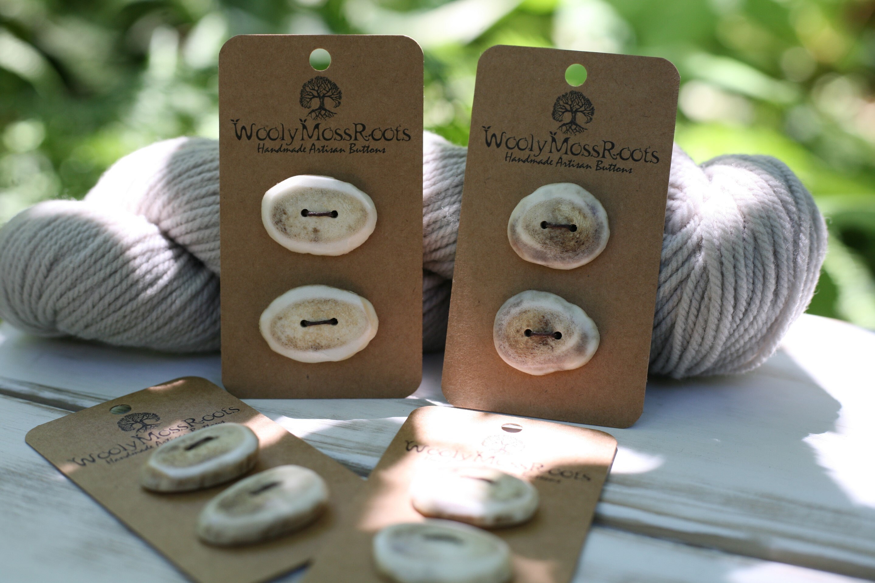 Shed Deer Antler Buttons
