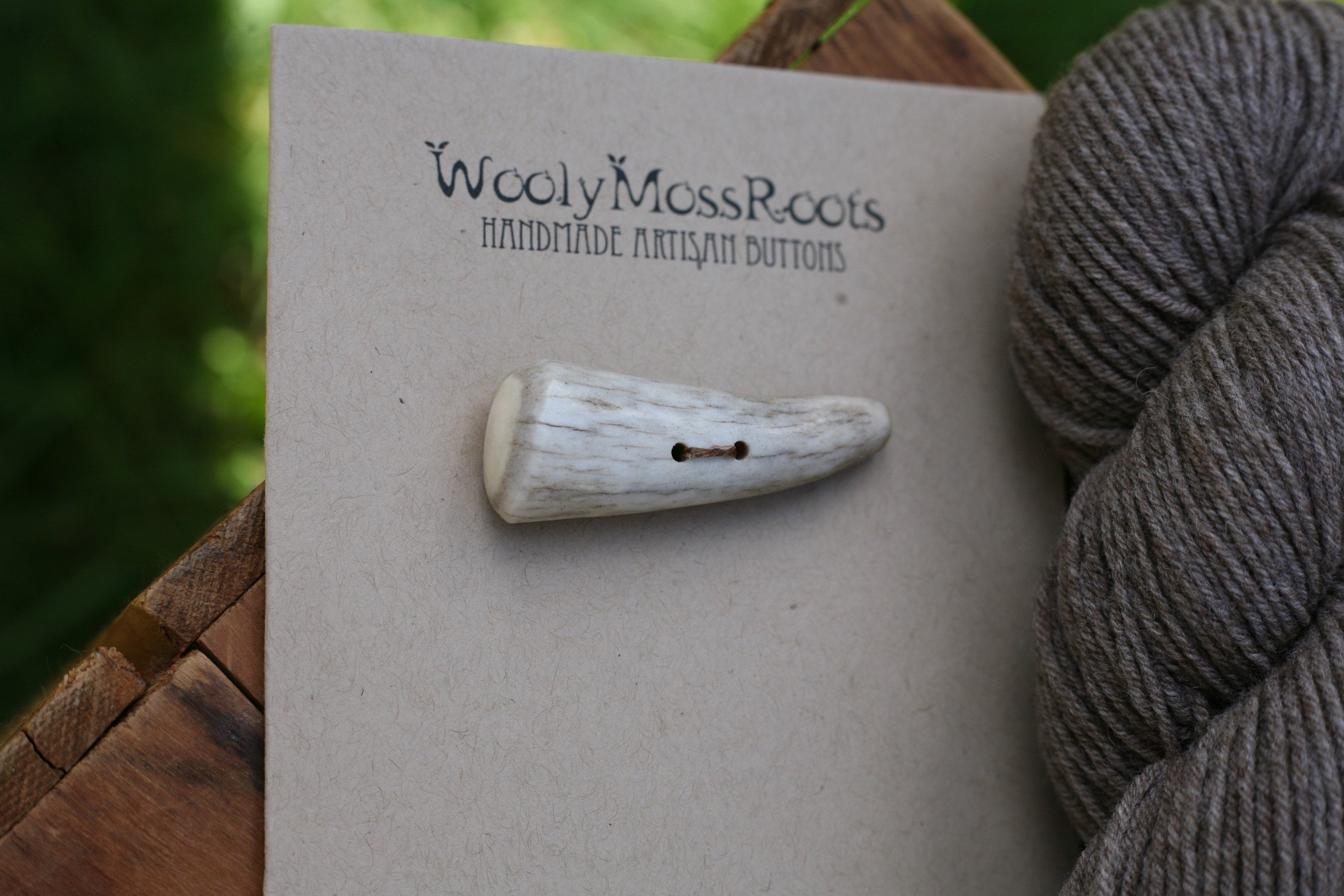 Deer Antler Toggle Button