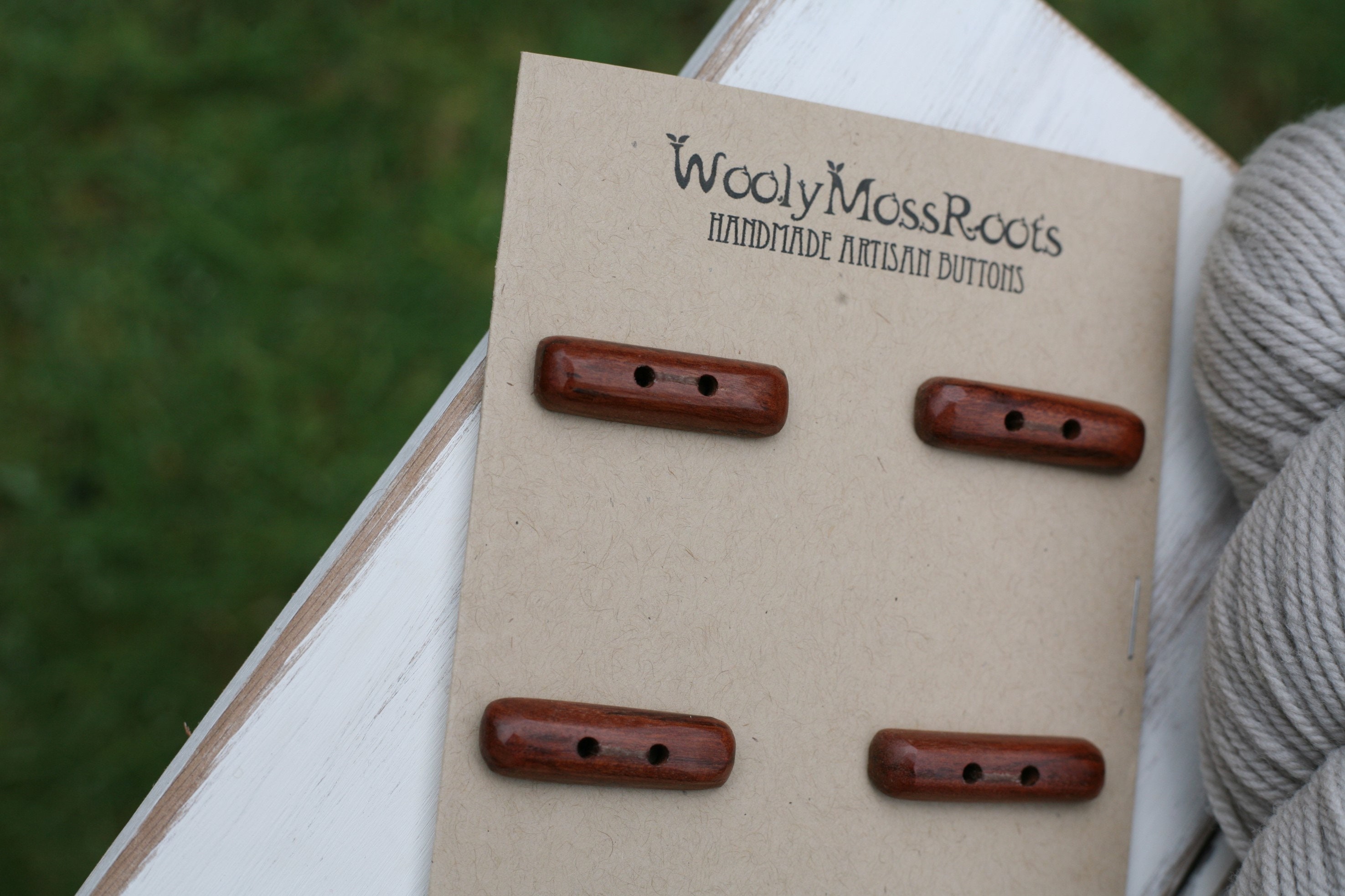 4 Wood Toggles in Reclaimed Mahogany