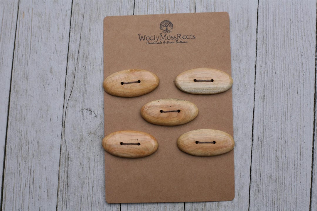 SALE! 5 Large Toggle Buttons in Oregon Cascara Wood - Etsy