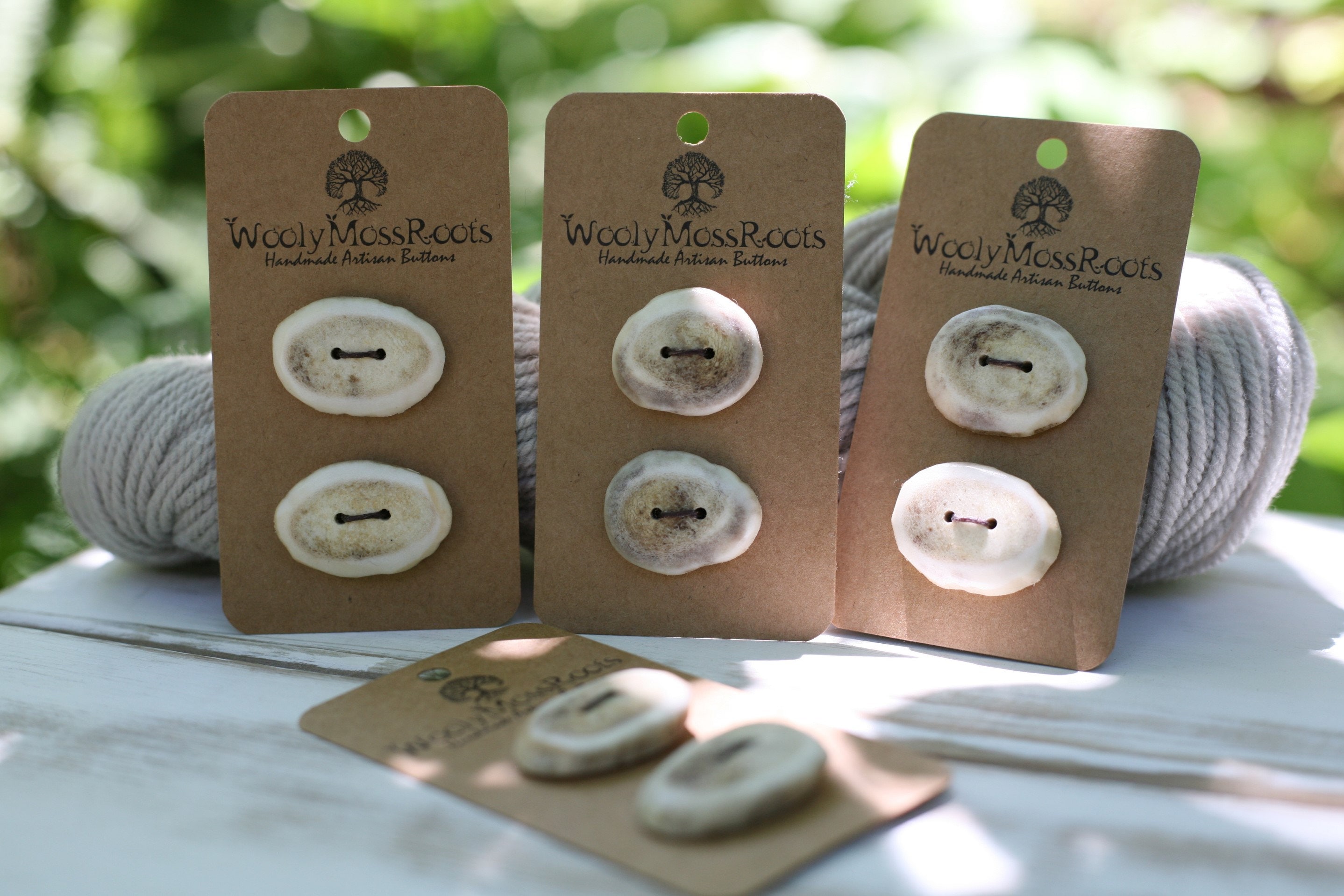 Shed Deer Antler Buttons