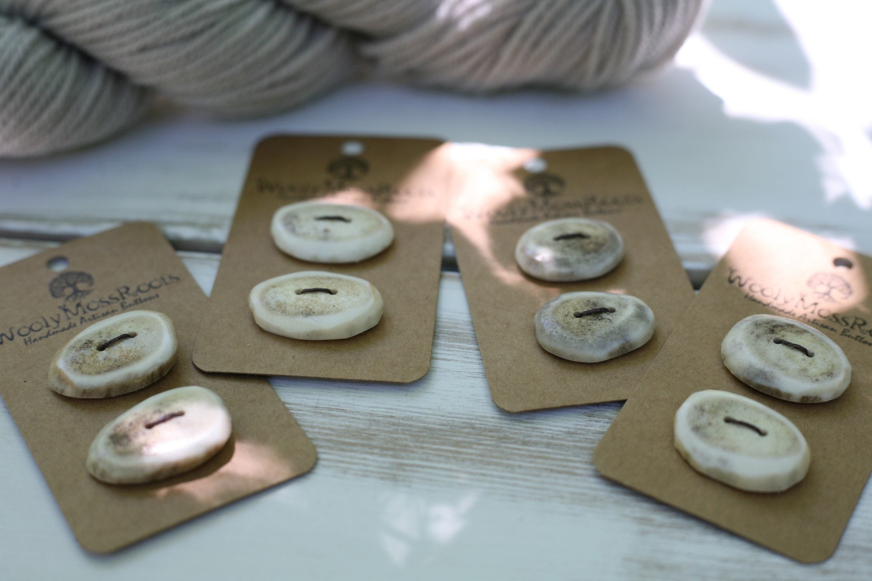 Shed Deer Antler Buttons