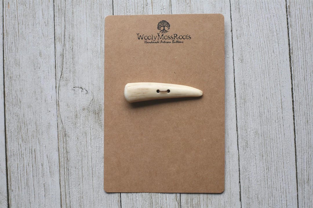 Large Toggle Button in Shed Deer Antler - Etsy